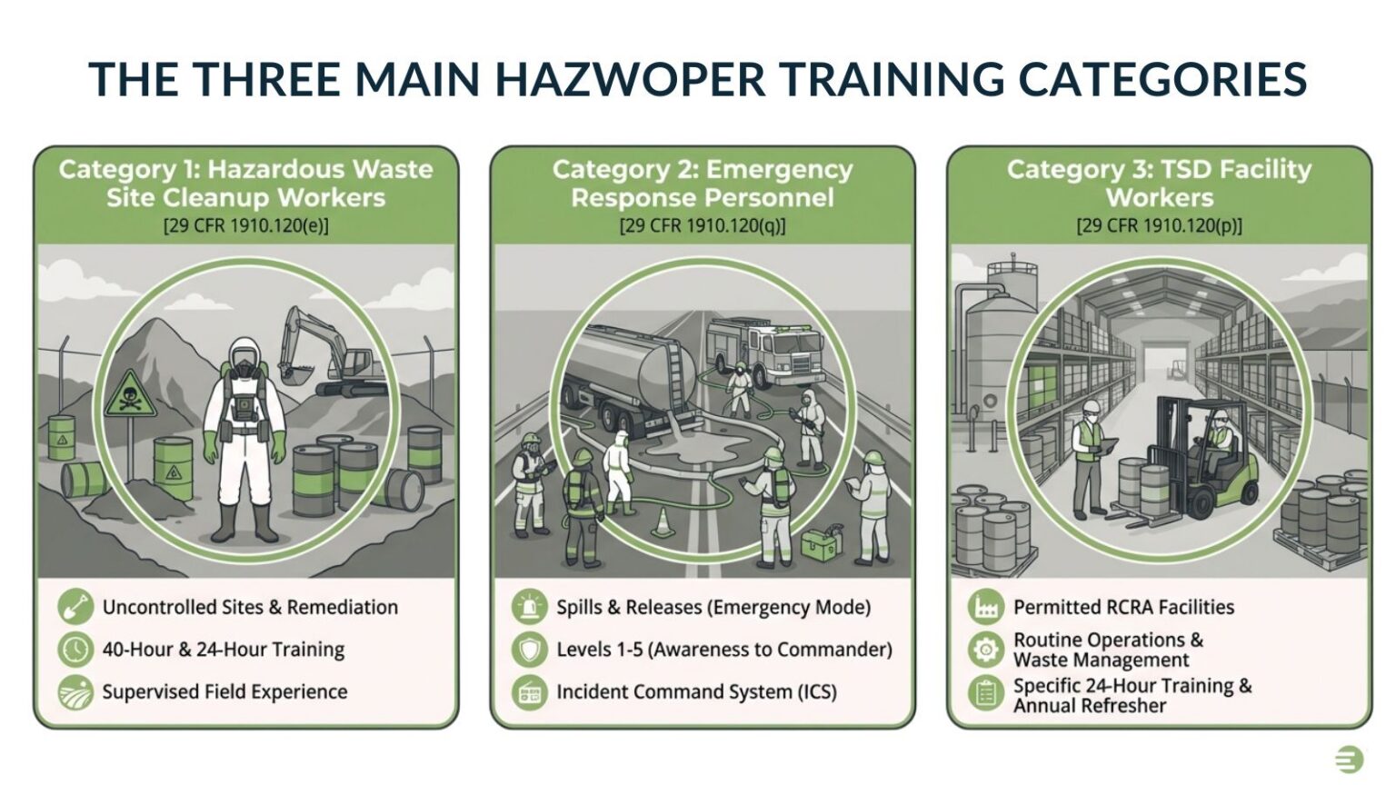 HAZWOPER Training Requirements by Worker Type: 29 CFR 1910.120 | e ...